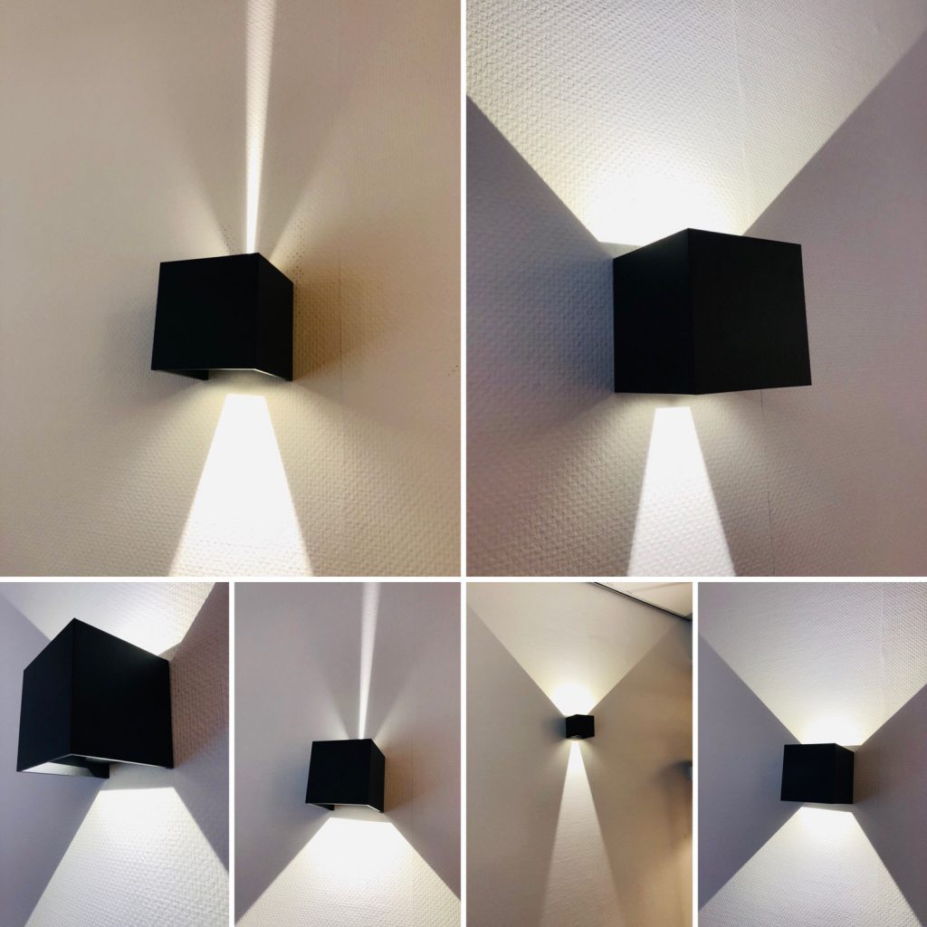 Wandlamp Kubus 2700 k Zwart 6w Led Dimbaar kopen? Groot assortiment!