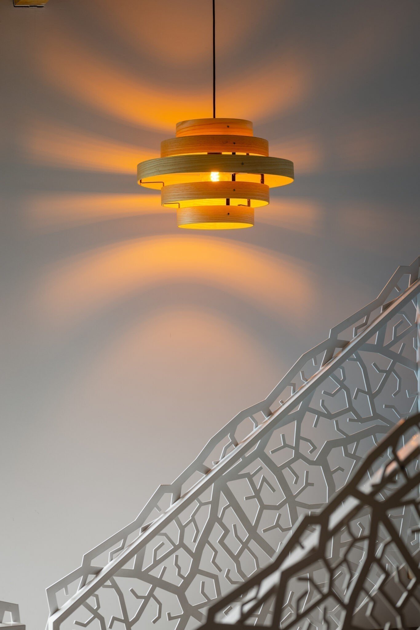 ETH Oaknut Hanglamp 1x E27 5 Rings Hout kopen? Groot assortiment!