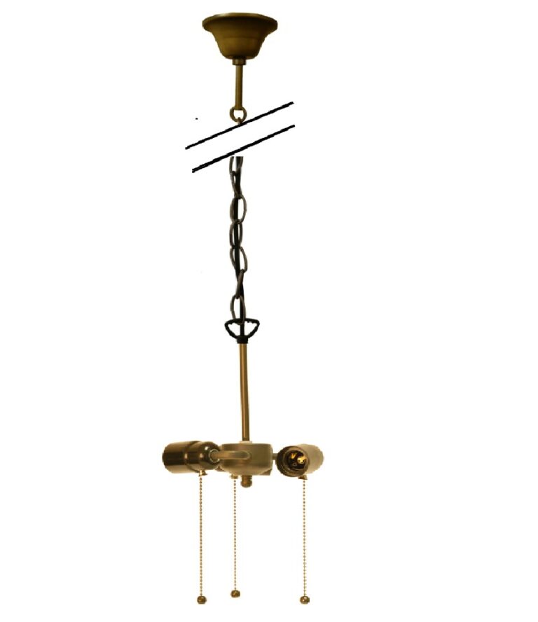 Ketting zink kleur 3 x fitting + trekkoord kopen? Groot assortiment!