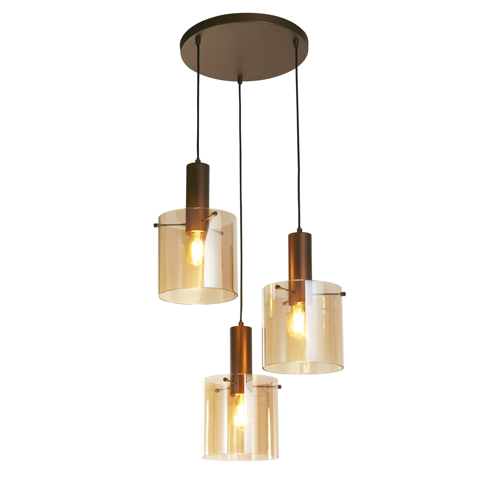 Sweden 3LT Multi-Drop Amber | Lampenhuis